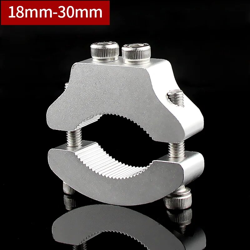 1 шт. крепление для фары мотоцикла E-bike фиксированный зажим Кронштейн зажим алюминиевый Серебристый Аксессуары для мотоцикла