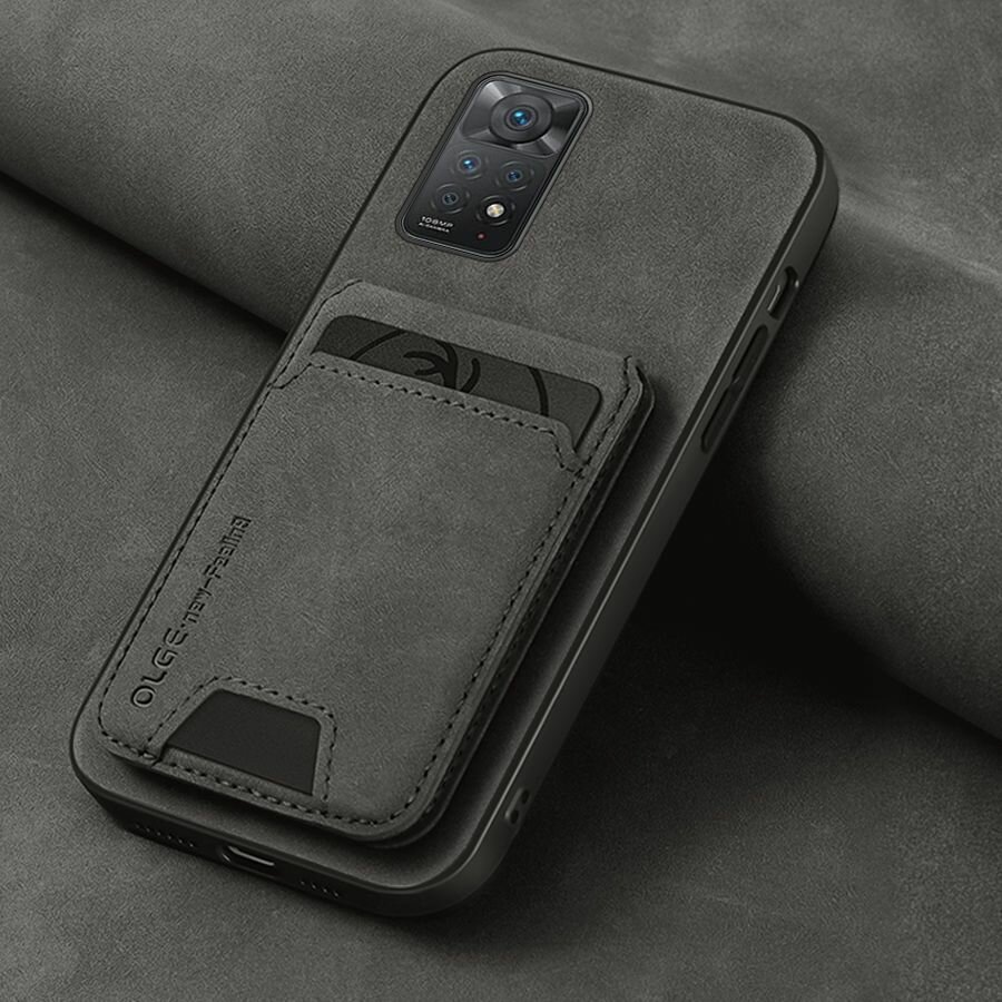 OLGE Кожаный Чехол Для Xiaomi Redmi Note 11 Pro/11 Pro 5G/11E Pro/ Redmi Note 12 Pro 4G / Сяоми Редми Нот 11 Про С Картхолдером , Противоударный , Нескользящий И Удобный