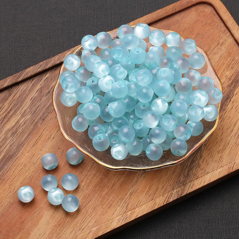 Пуговицы ZheHui китайские кнопки-лягушки с жемчугом 10 шт. Бирюзовый, 10mm 10pcs, light blue