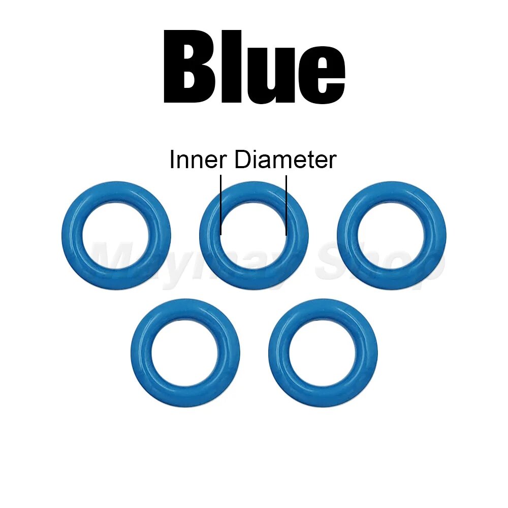 Металлические люверсы 4/5/6/8/10/12 мм Multicolor Синий, Blue, 10mm 40pcs