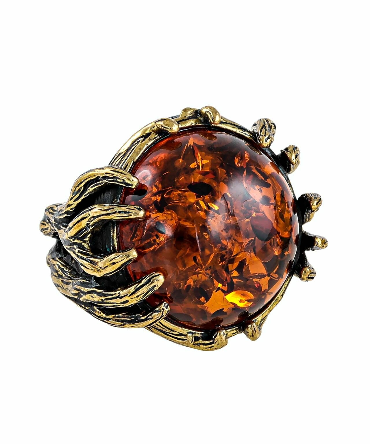 Кольцо, янтарь