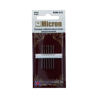 "Micron" KSM-513 гобеленовые укороченные 6 шт. в блистере 24