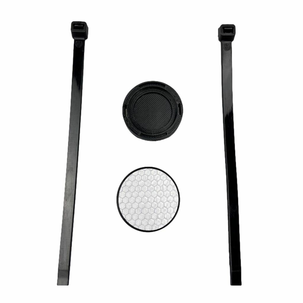 (1 комплект) Отражатель для горного велосипеда установки заднего фонаря AirTag-белый