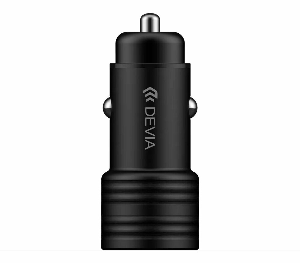 Зарядное устройство Devia Travellerseries, 12 Вт, 2 порта USB, черное