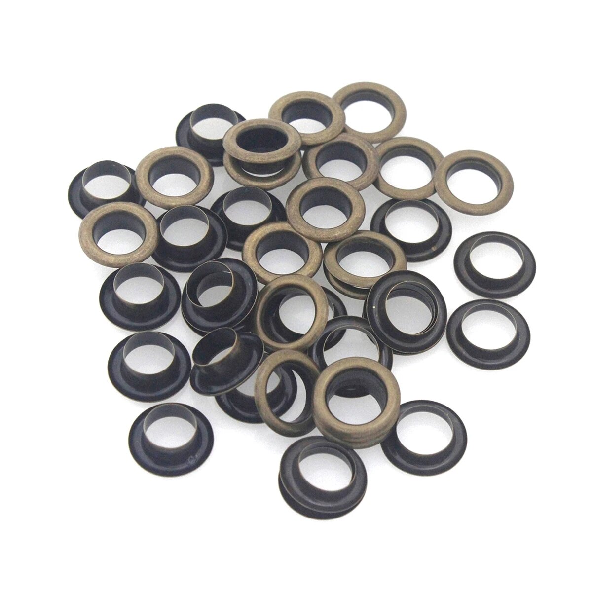 CLOXY Латунные двусторонние люверсы 8 мм 100 комплектов Bronze