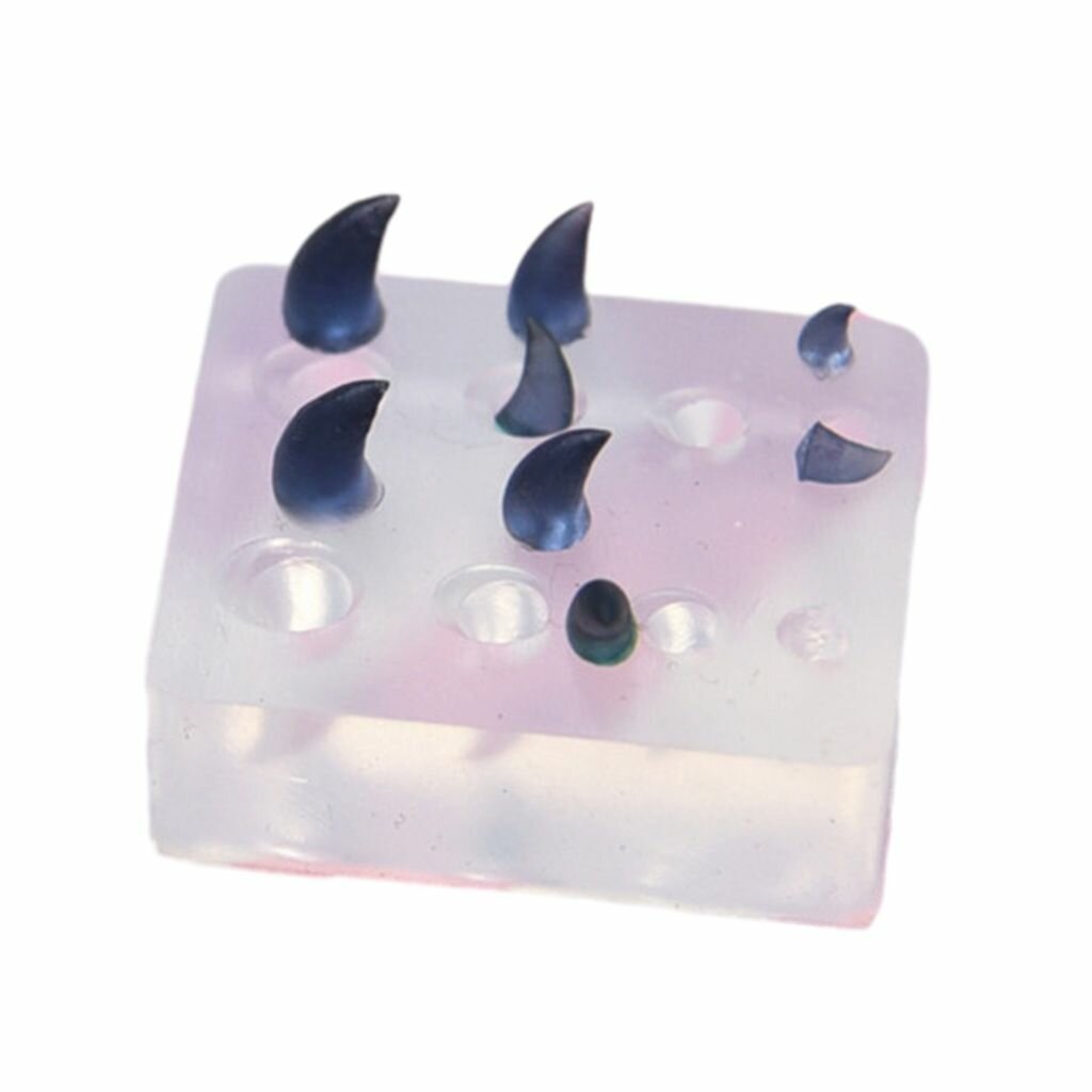 Мини-поделки дьявольские рога коровий рог козьи рога смоляная глина силиконовые формы