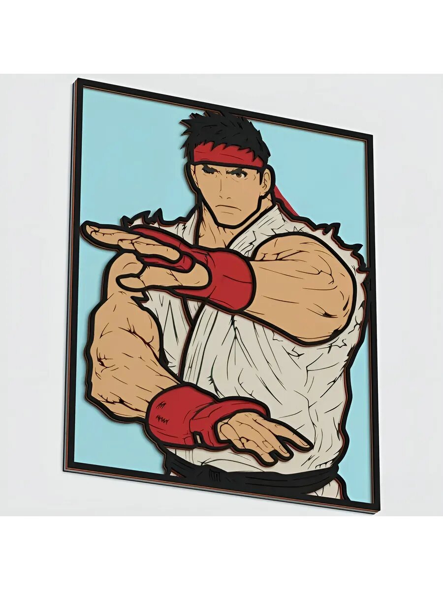 3D Картина по номерам из дерева Рю, 23x30 см