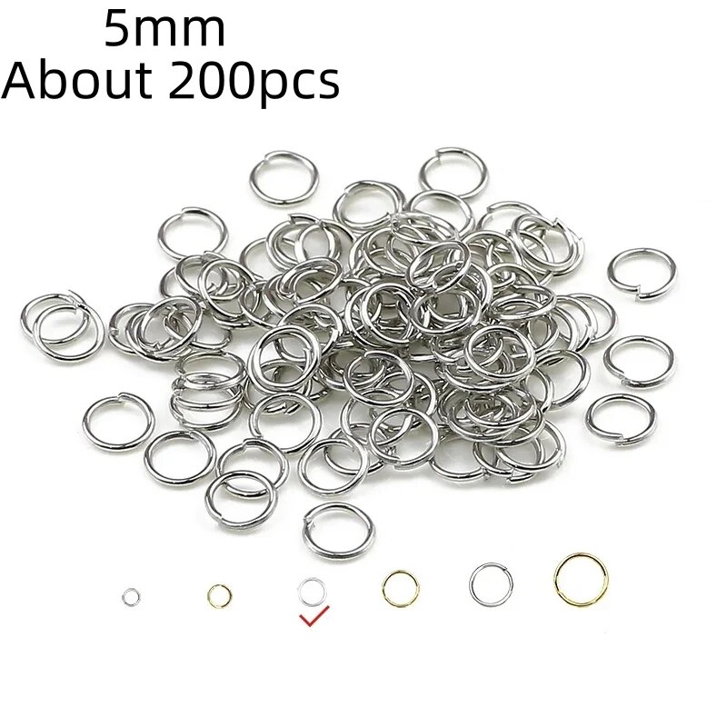 Набор для изготовления сережек из металла 100/300 шт White K 200pcs