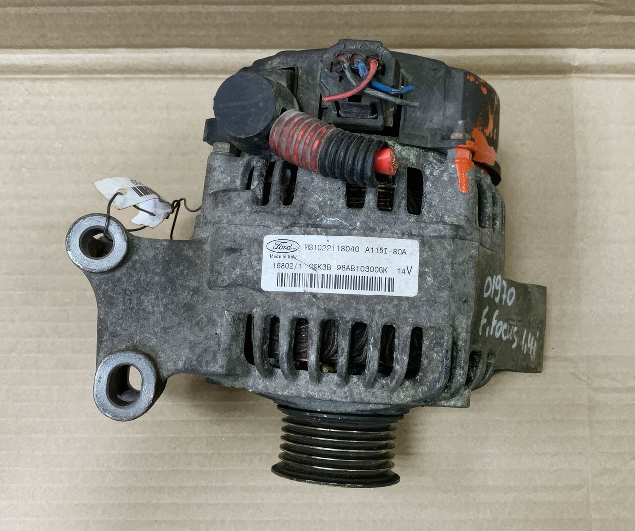 Генератор Ford Focus 2 1.4-1.6 80A 98AB10300GK