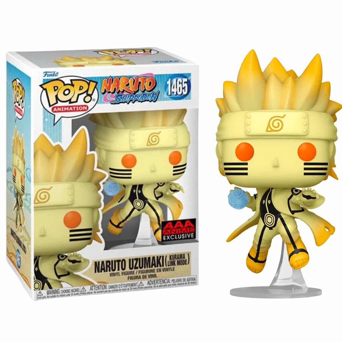 Фигурка Funko POP Naruto Uzumaki Kurama Link Mode со стикером (Эксклюзив AAA Anime) из аниме Naruto: Shippuuden 1465