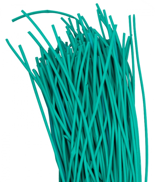 Термоусадочная трубка EKF / ЕКФ PROxima ТУТнг 2/1 полиолефин зеленый, длина 1м диаметр 2(1)мм, tut-2-j-1m, 1шт. / термотрубка