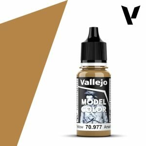 Краска 70977 Vallejo Серии Model Color Desert Yellow (Желтый цвет Пустыни) 18ml