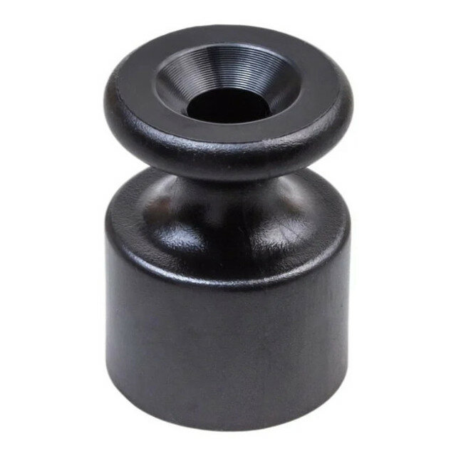 BIRONI изолятор для открытой электропроводки, пластиковый черный, комплект 10 шт