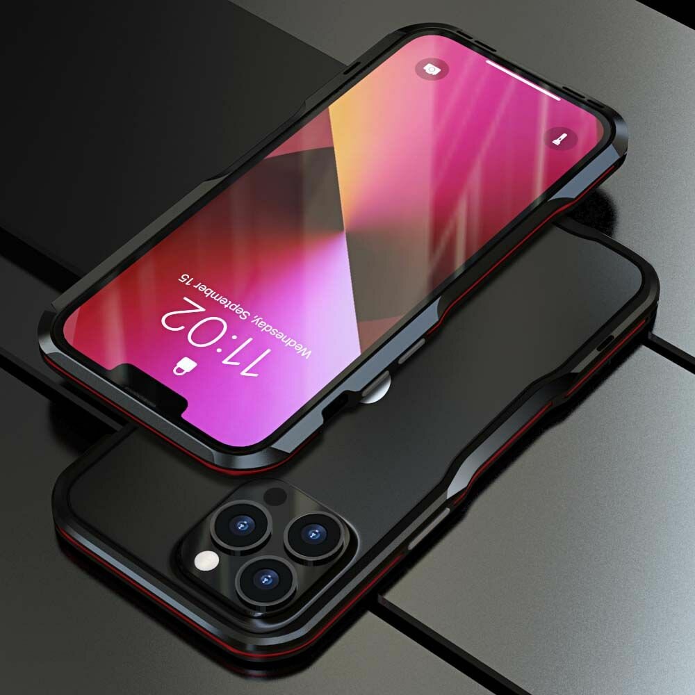 Металлический бампер корпус, совместимый с Apple iPhone 13 Pro Max (айфон 13 про макс), роскошный алюминиевый сплав роскошный алюминиевый сплав