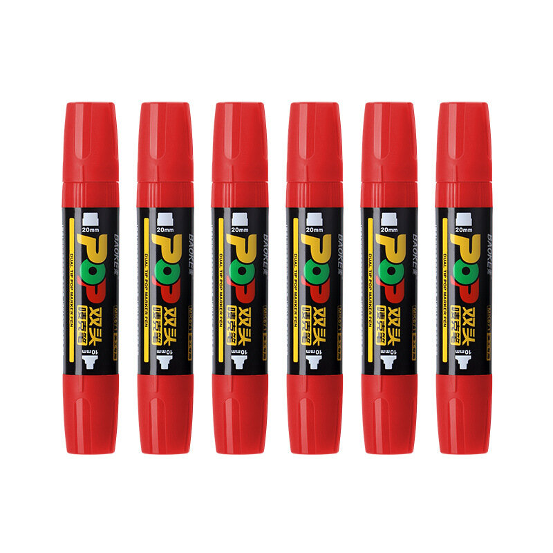 Фломастер Baoke pop MK871, быстросохнущий, 20мм, 6шт