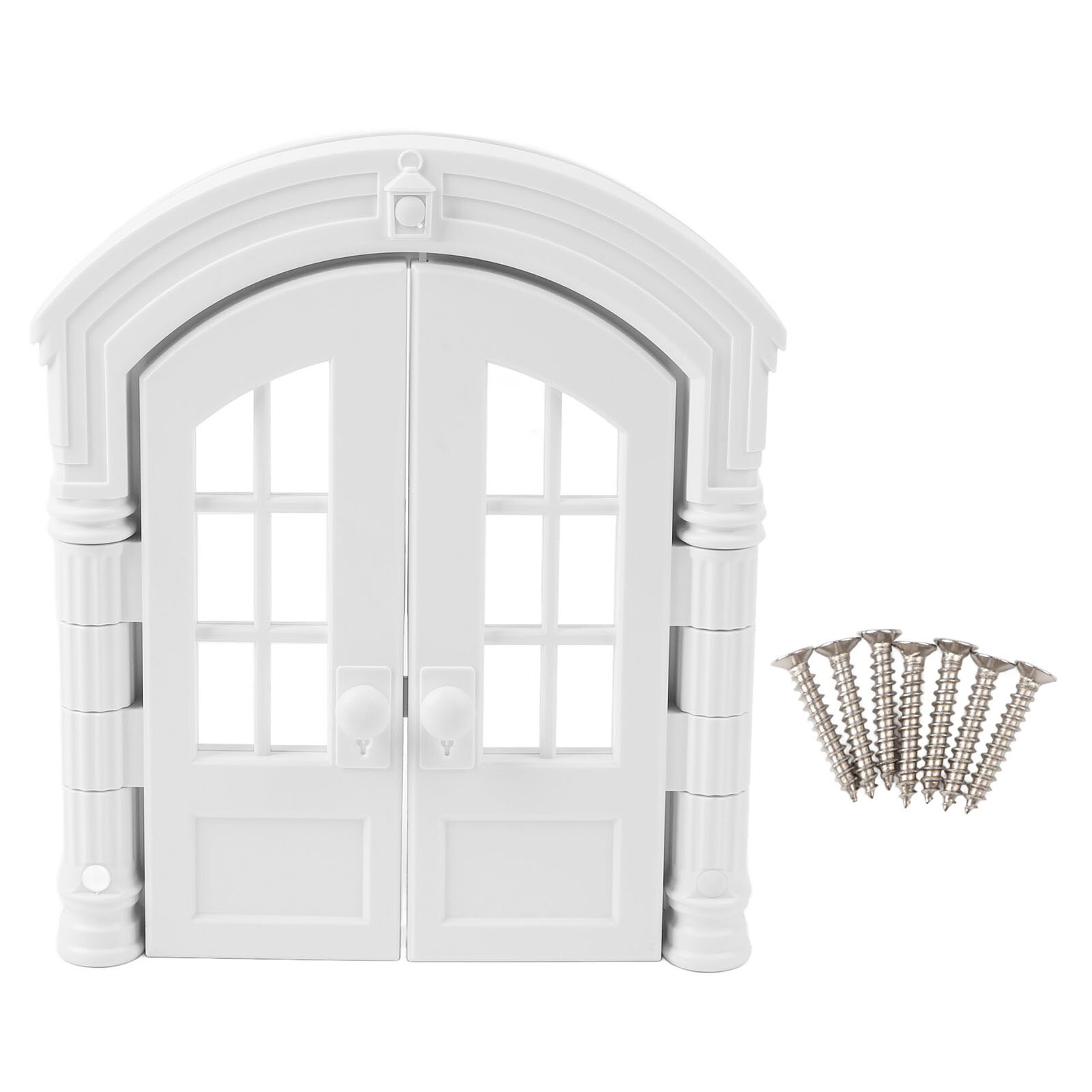 French Cat Door Stylish Double Doors Easy DIY Setup Safety Interior Pet for Home Shop