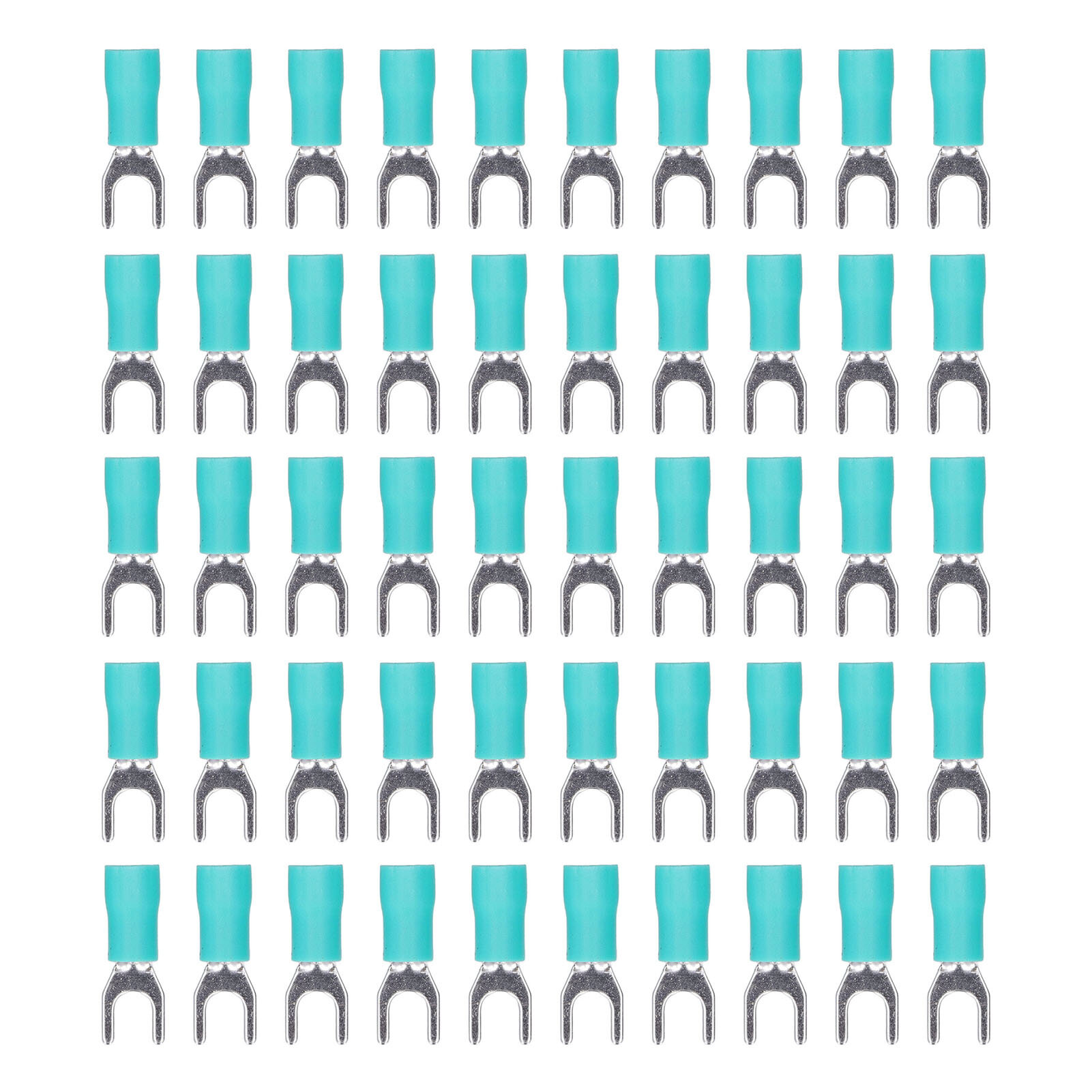 50Pcs SV5.55 Crimp Terminal Safe AWG 1210 UType Wire Connector for Electronics Industry Street Lighting