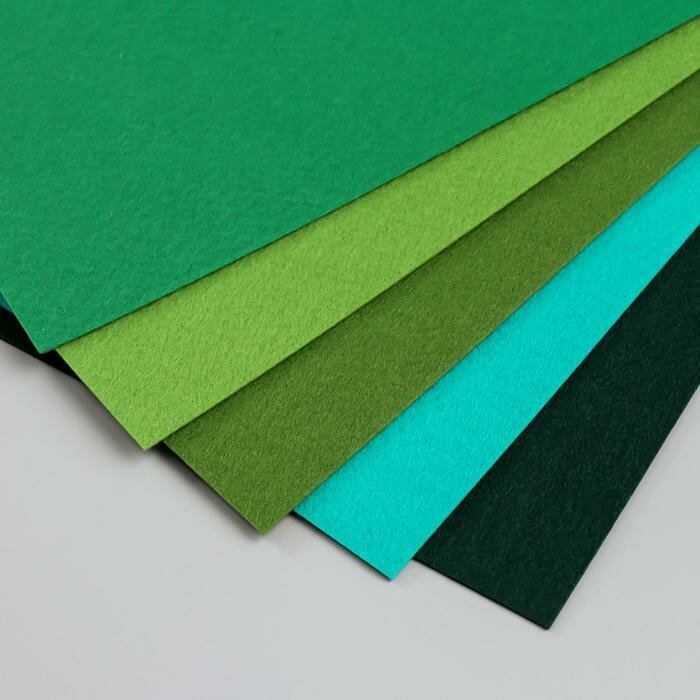 Набор декоративного фетра Рукоделие "12", (5 листов), 22х30 см, 1,2 мм