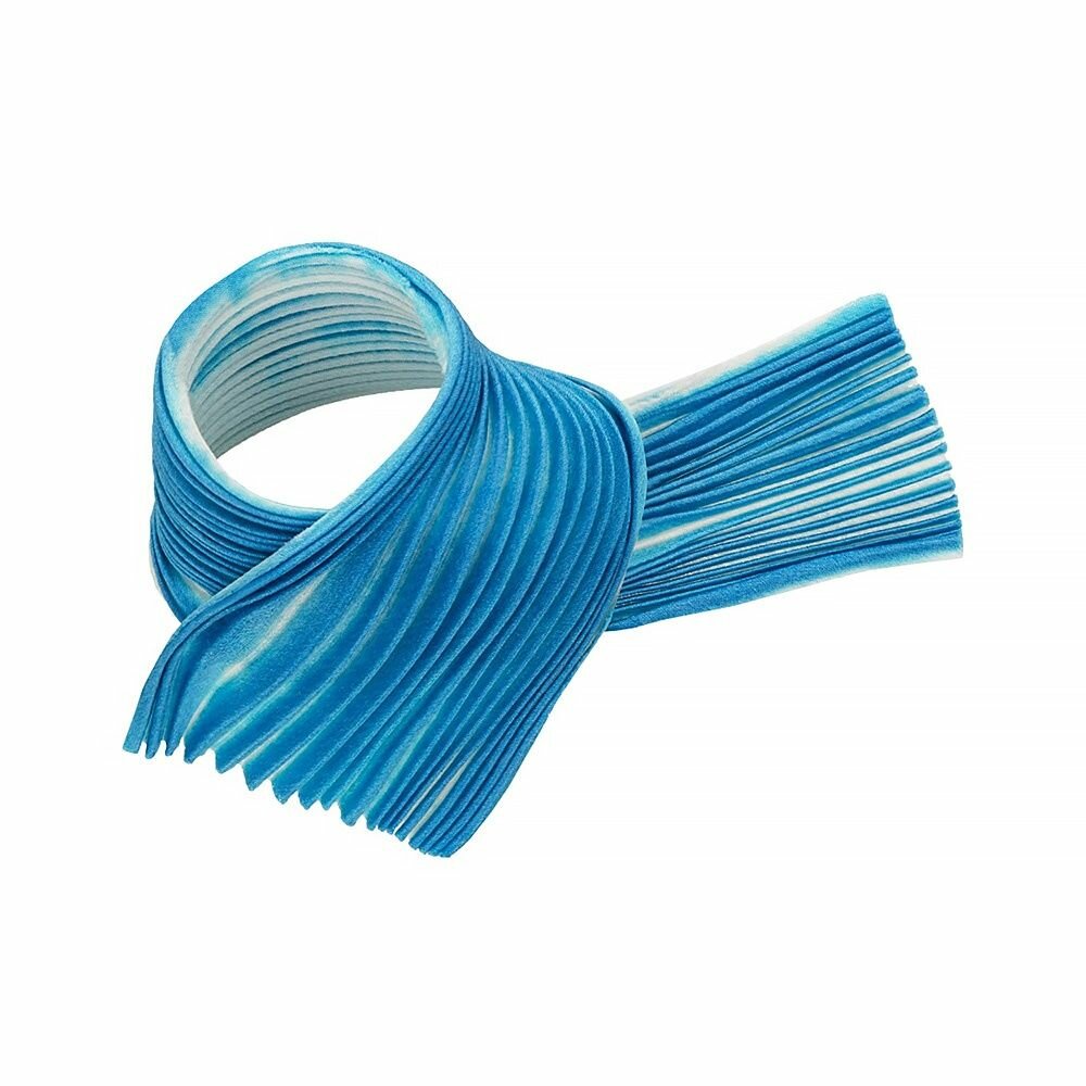 Декоративная лента Floranta "Shibori", 120 мм, 20 см, №24, цвет Бирюза с белым