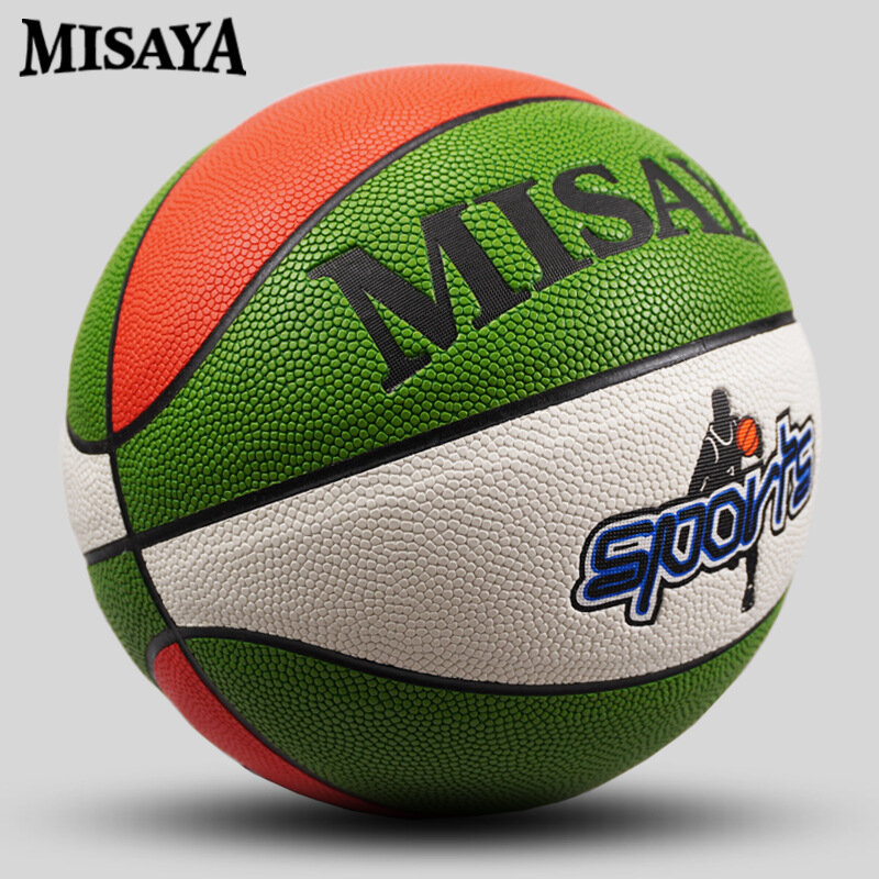 Баскетбольный мяч, № 4, № 5, для подростков, дриблинг, красный, белый, зеленый