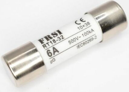 Предохранитель FRZ RT18-32 500V 6A GG Предохранитель gG 6А 500В AC 10x38мм 1шт