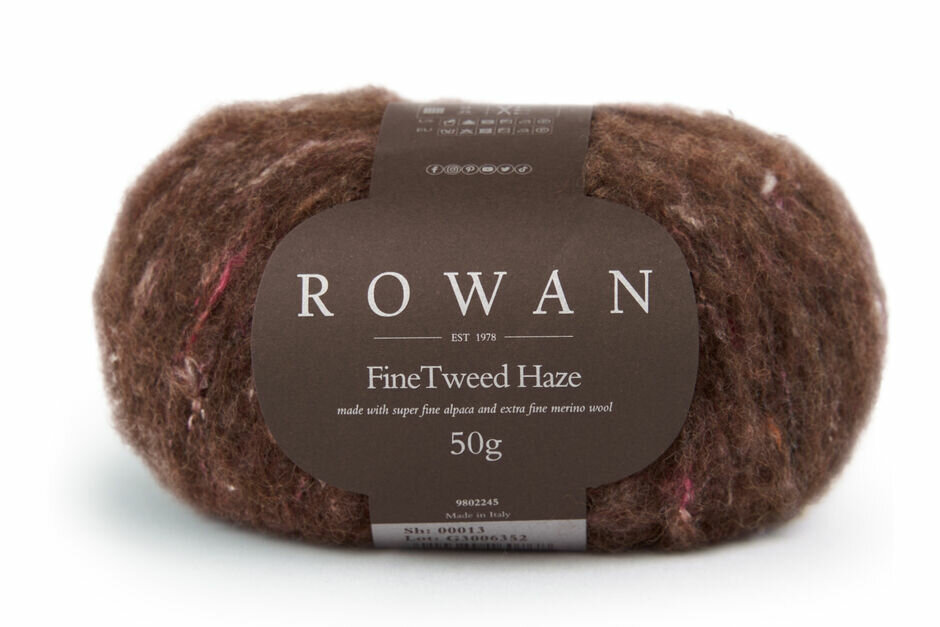 Fine Tweed Haze /Файн Твид Хэйз/ пряжа Rowan, 9802245 (013, earth (земля), коричневый, New!)