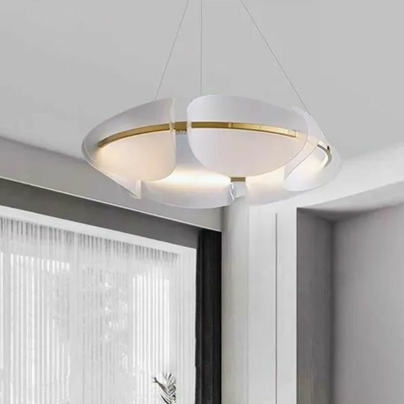 Современная минималистичная декоративная потолочная люстра из акрила