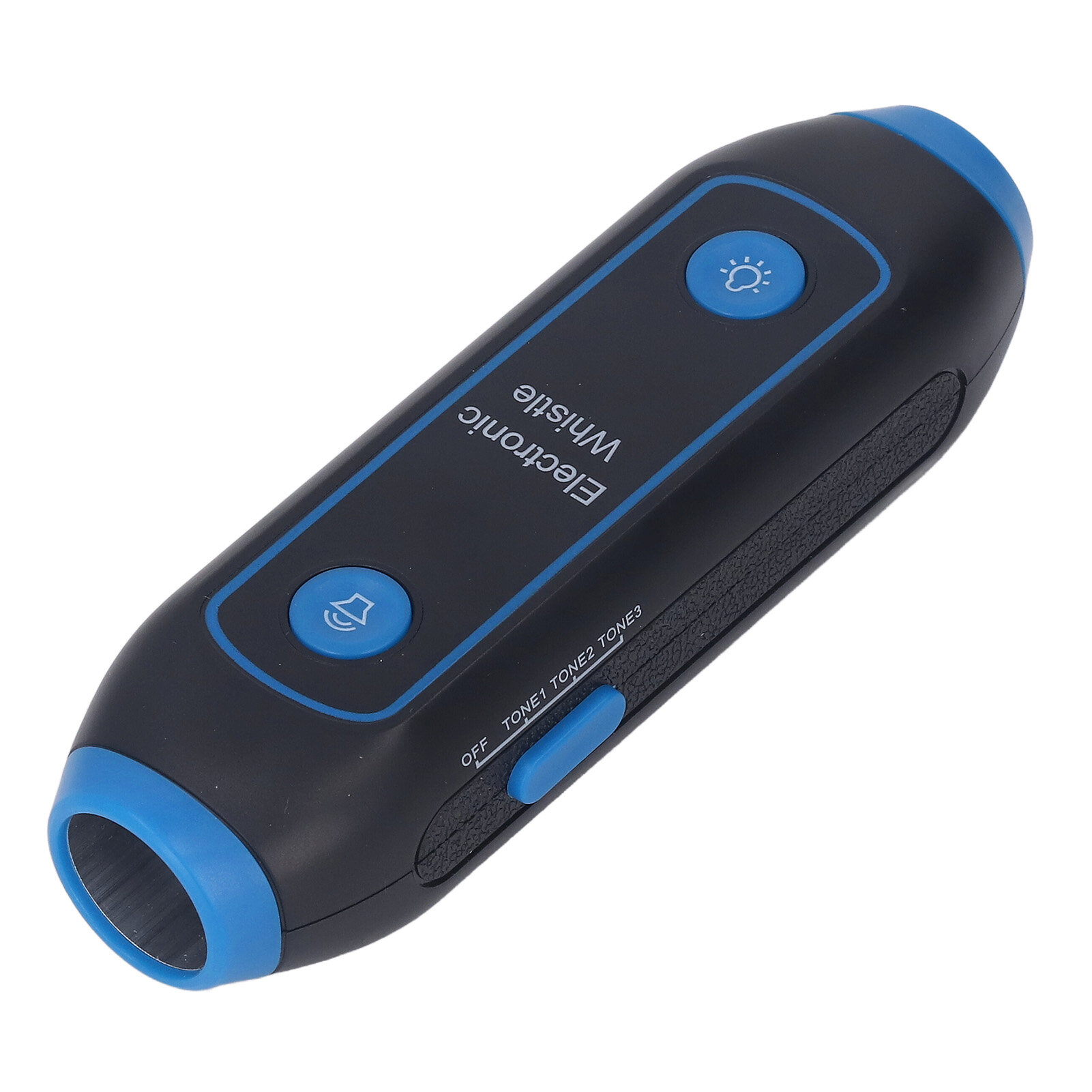 Электронный свисток, 3 тона, 3 уровня громкости, бесплатный свисток со светодиодной подсветкой для тренировок, спортивных занятий, синий