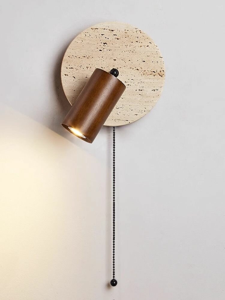 Настенный светильник из камня