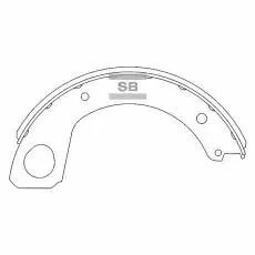 Колодки тормозные барабанные задние HI-Q SA122