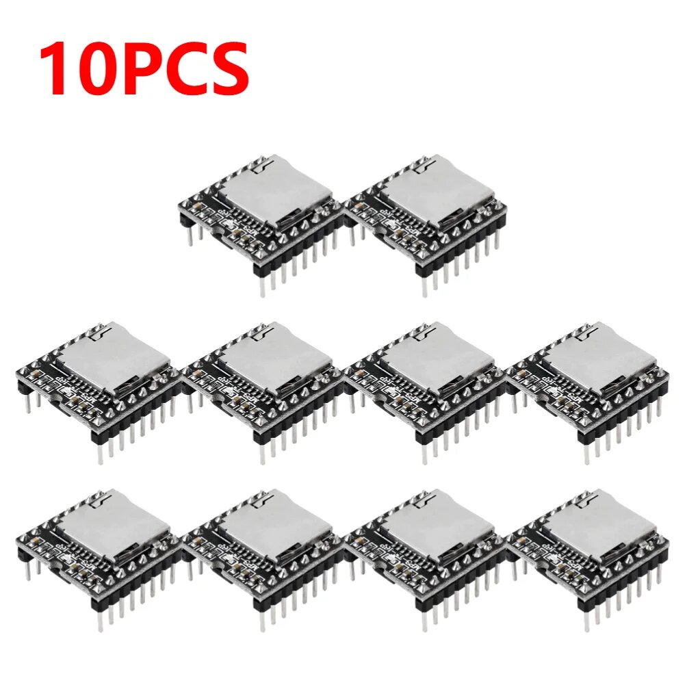 5-100 шт. DFPlayer мини mp3-плеер модуль V3.0 16P Поддержка TF карты U-диск мини MP3 DF плеер аудио голосовой модуль плата для Arduino