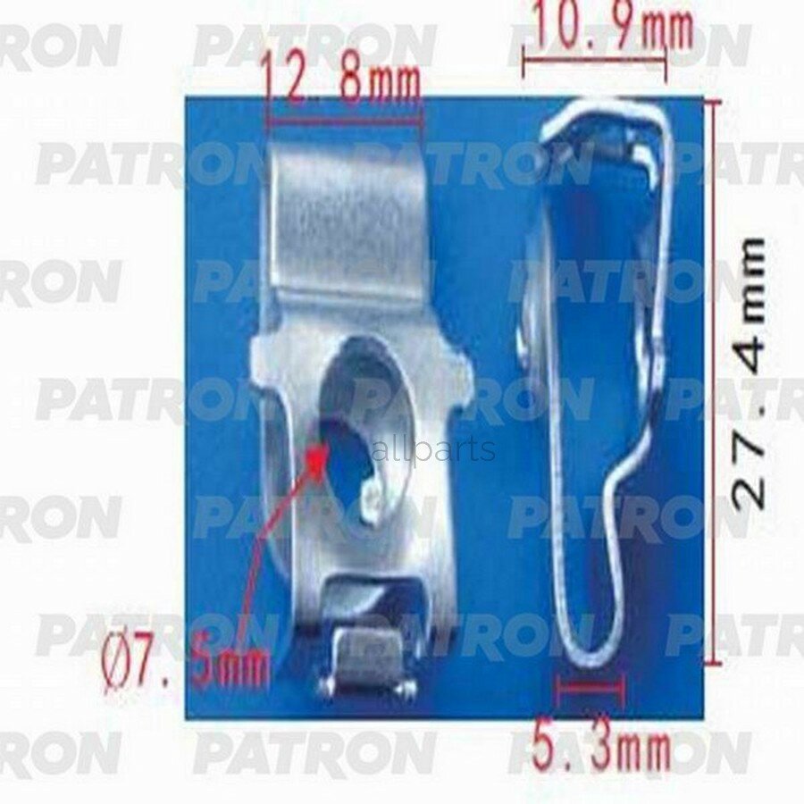 PATRON P37-0952 Скоба металлическая VAG применяемость: закладная гайка, защита двигателя