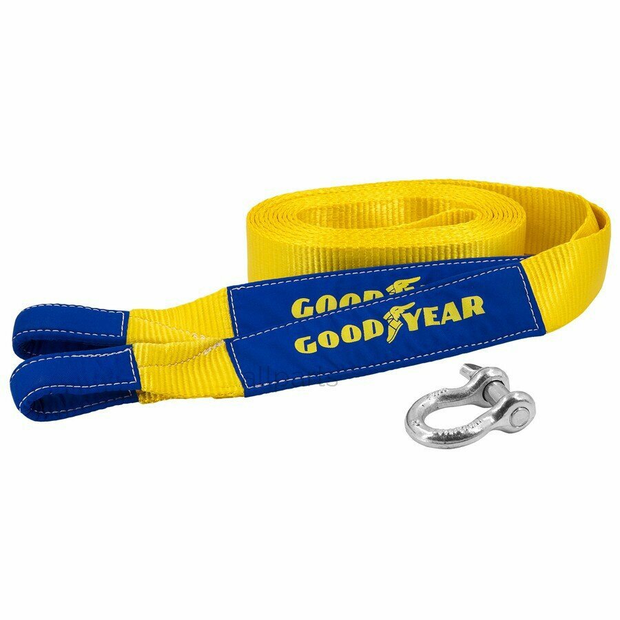 GOODYEAR GY004013 Goodyear Динамическая стропа (рывковая) с шаклом 10 тонн, 8 метров GY004013