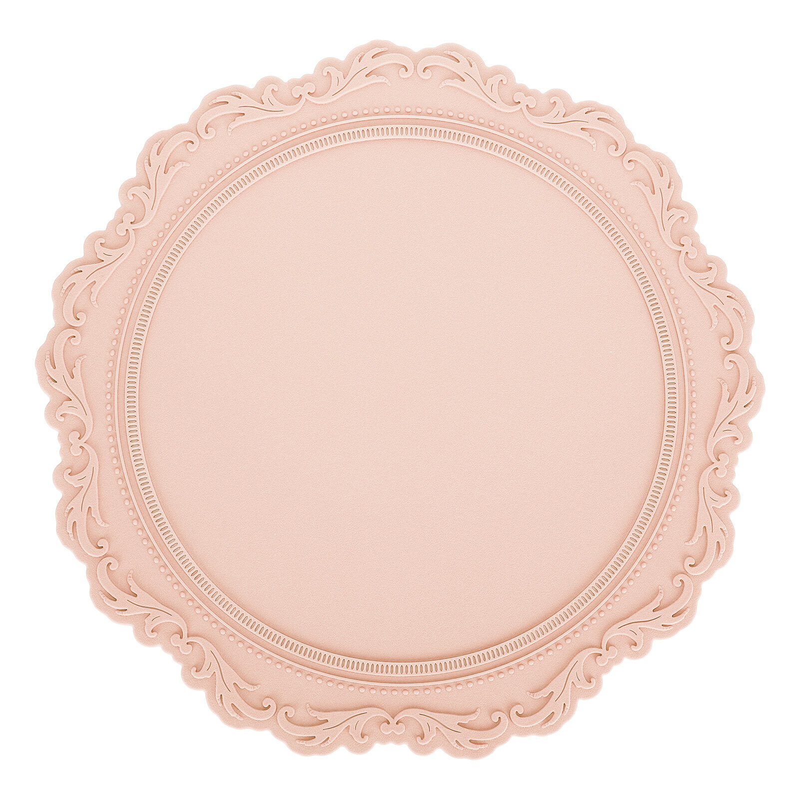 Силиконовый тиснений с северным стилем, сгущаемый круглый круглый силиконовый коврик для домашней кухни