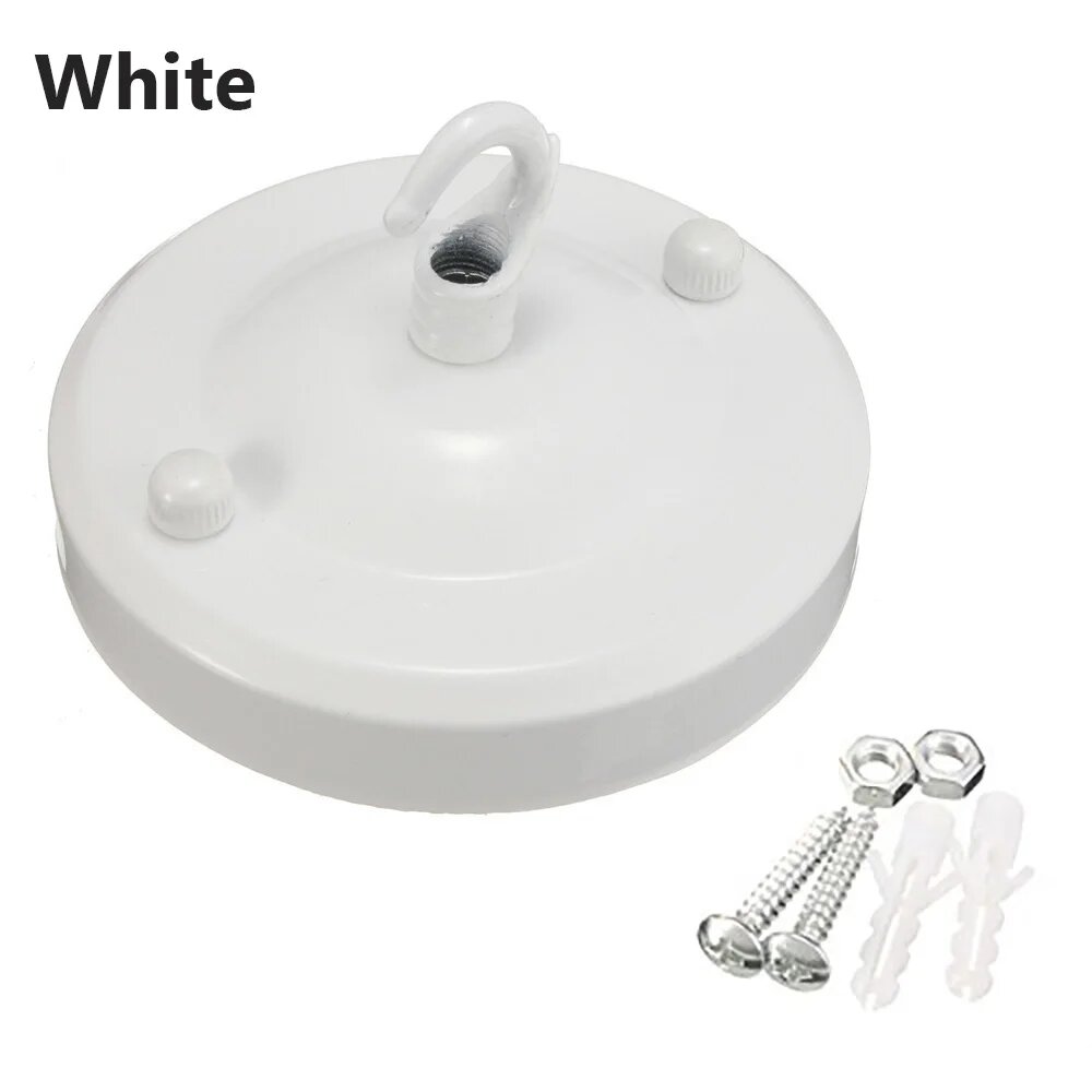 Круглая планка для люстры White, с крючком и крепежом