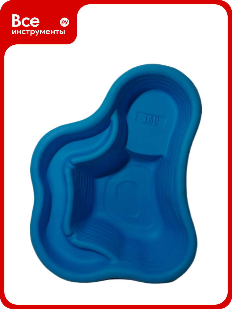 Декоративный пруд ЦентрПласт 150 л пластиковый 115x80x40 см синий 14607, Простой монтаж экономит время и силы