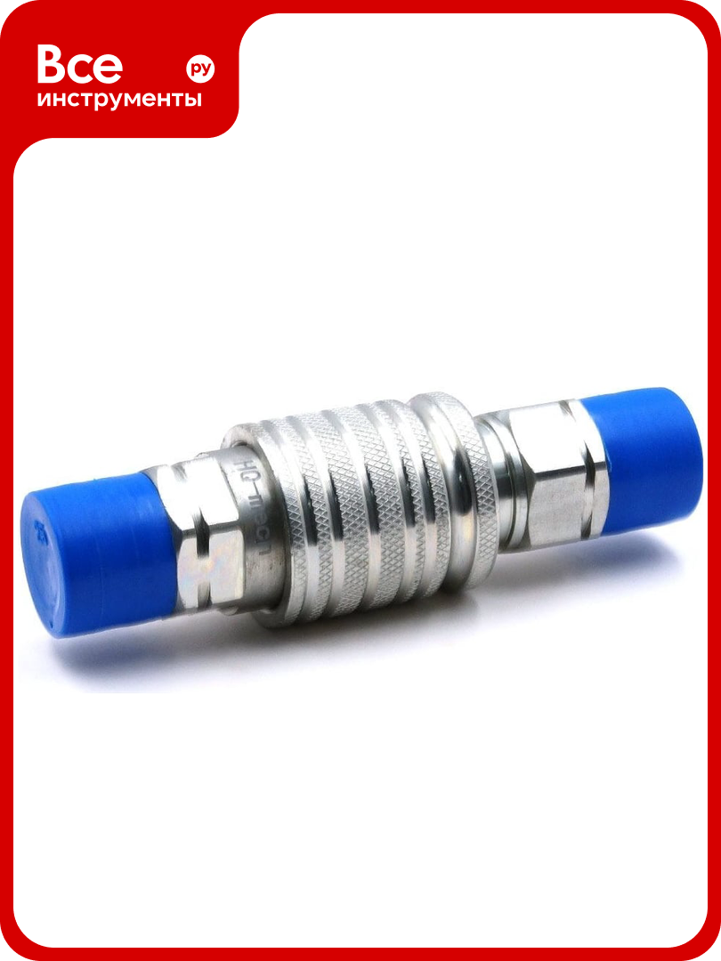 Быстроразъемное гидравлическое соединение HQ-Mech ISO 7241-A конический клапан, БРС M+F, сталь, нар. резьба