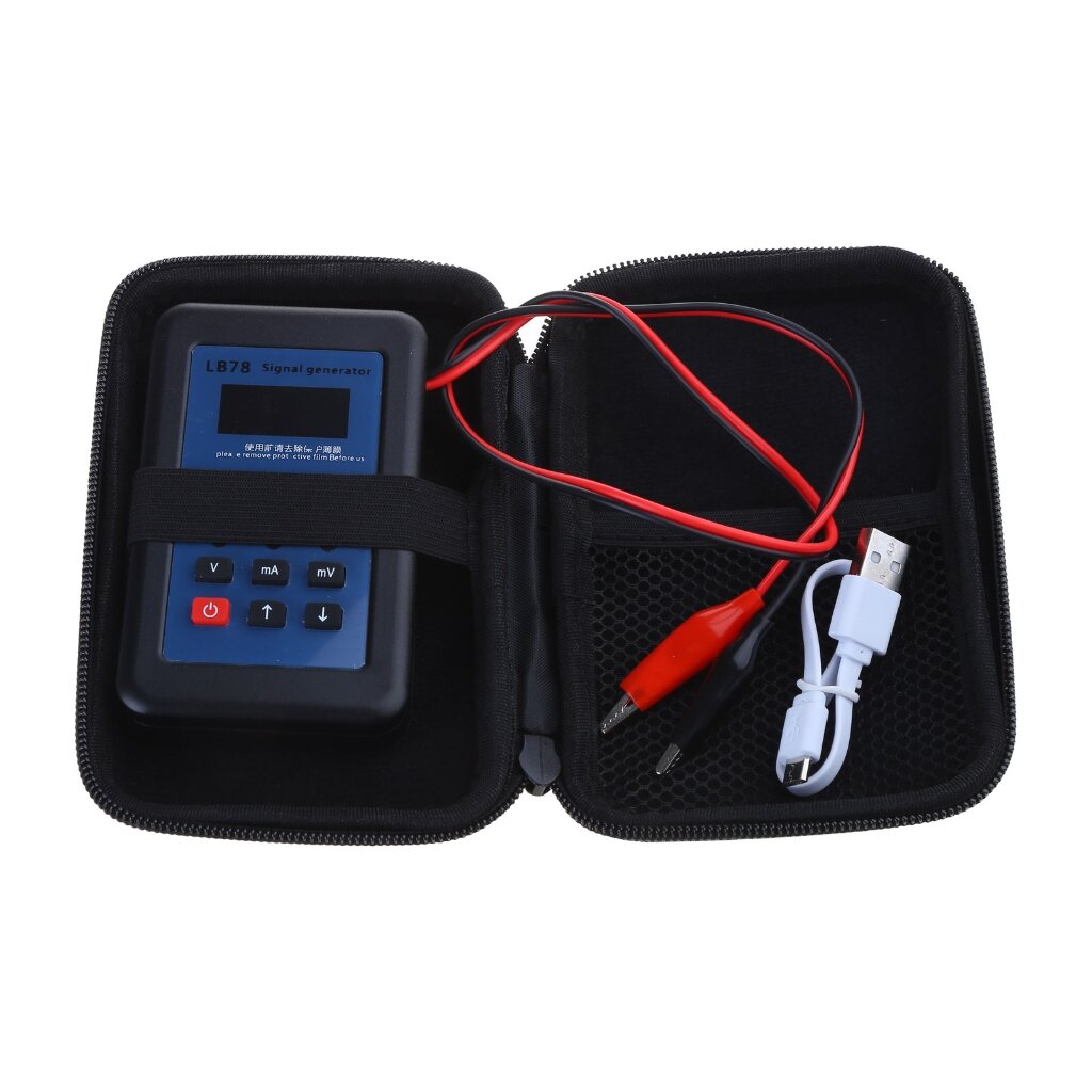 Портативный генератор сигналов 4-20 мА / 0-10 В / мВ Генератор сигналов напряжения тока Источник сигнала Калибратор Тестер сигнала