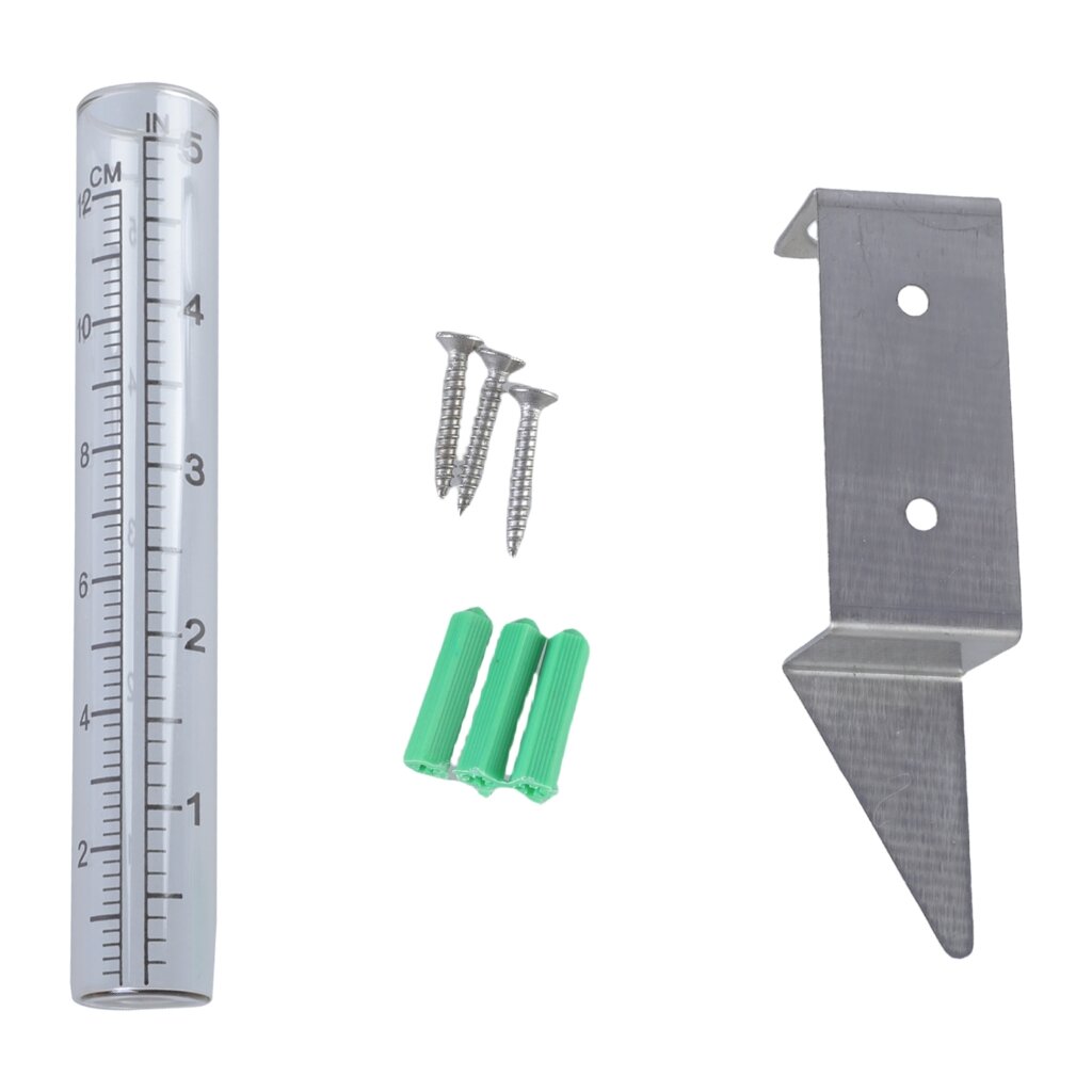 Набор измерителей дождя. Точный инструмент для измерения осадков. Измерители дождя с устойчивой к ржавчине подставкой для сада, балкона и террасы.