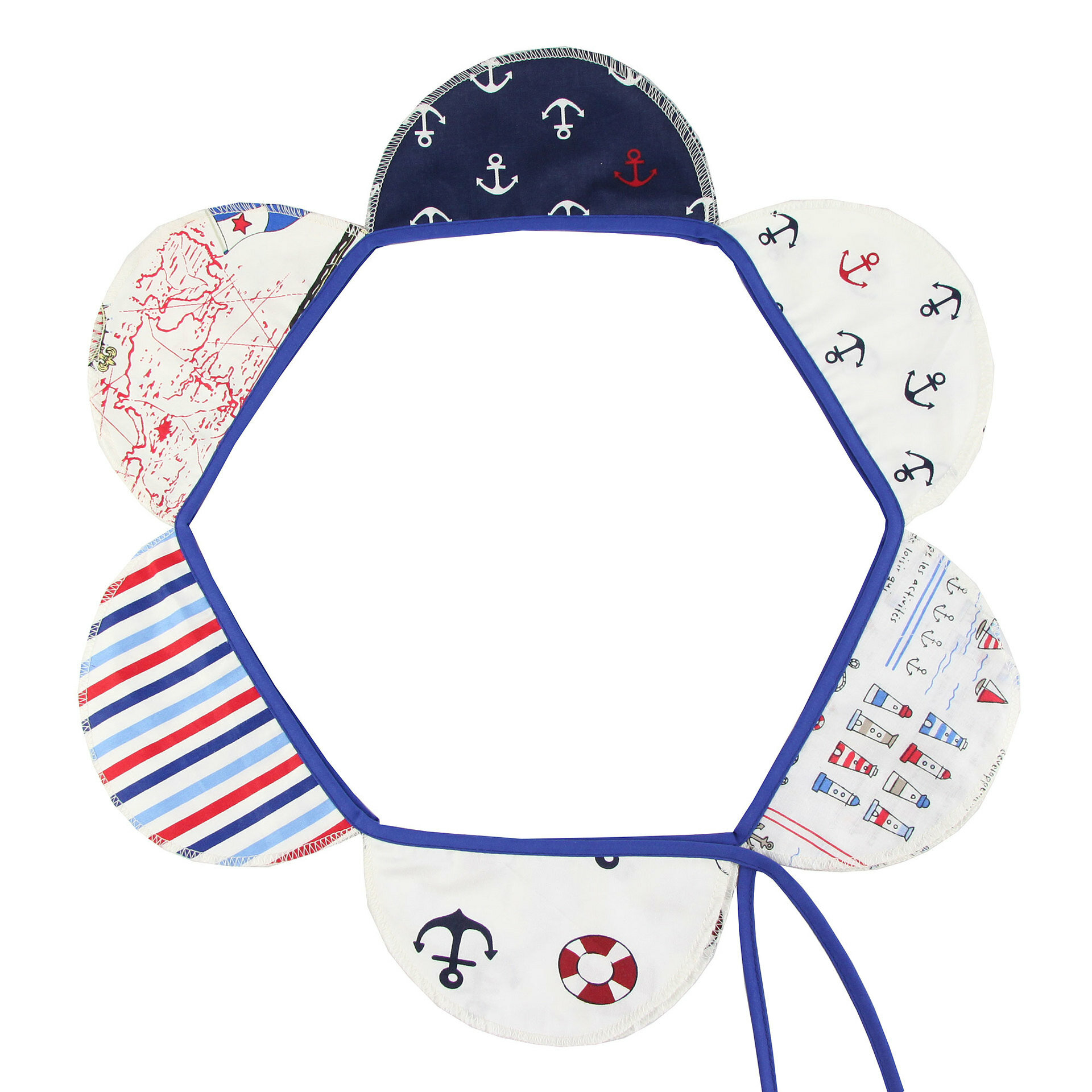 Висячий флаг SJQ070, хлопковый, полукруглый, цветной