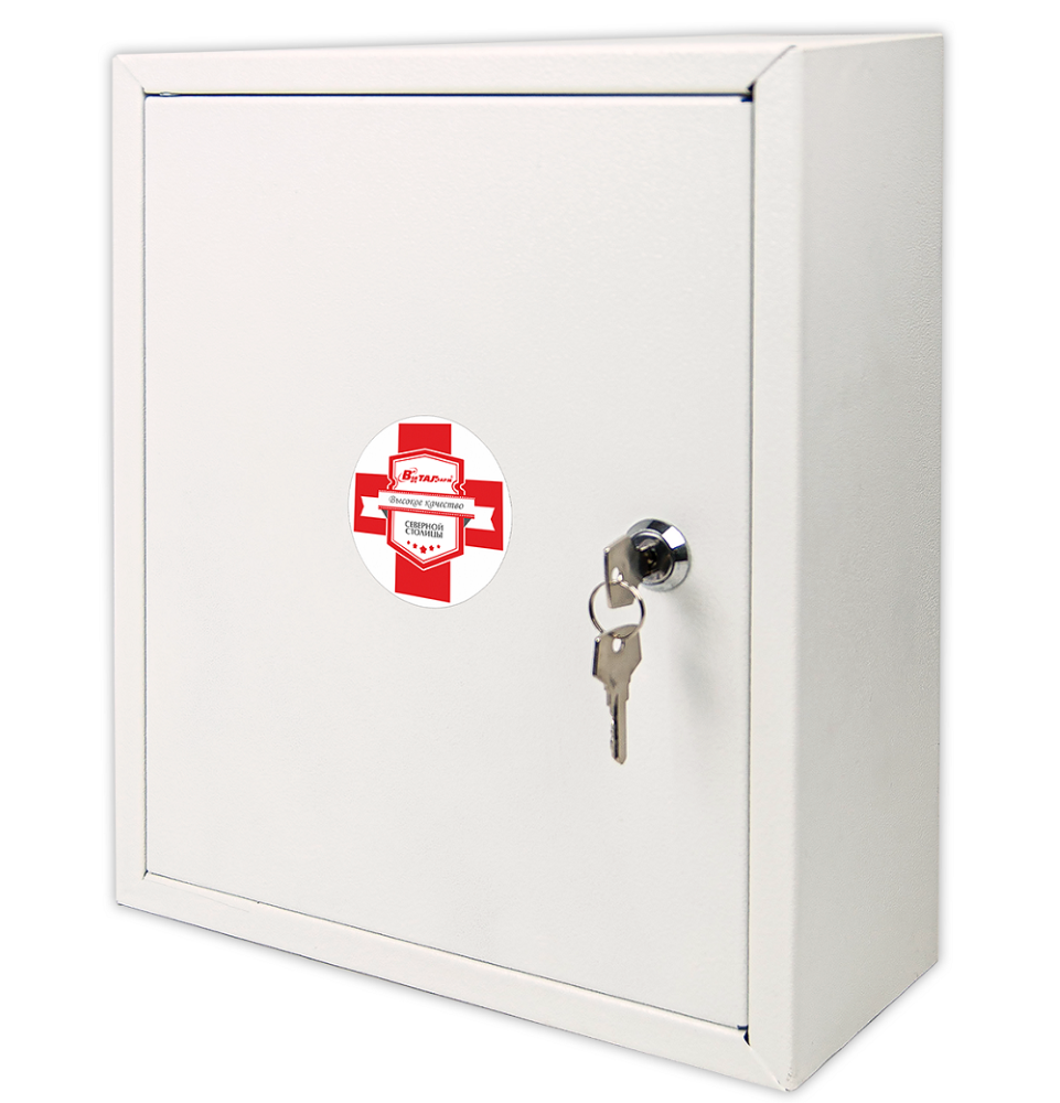 Аптечка для оказания работникам первой помощи с применением медицинских изделий/метал шкаф/54290/пр мз №262н