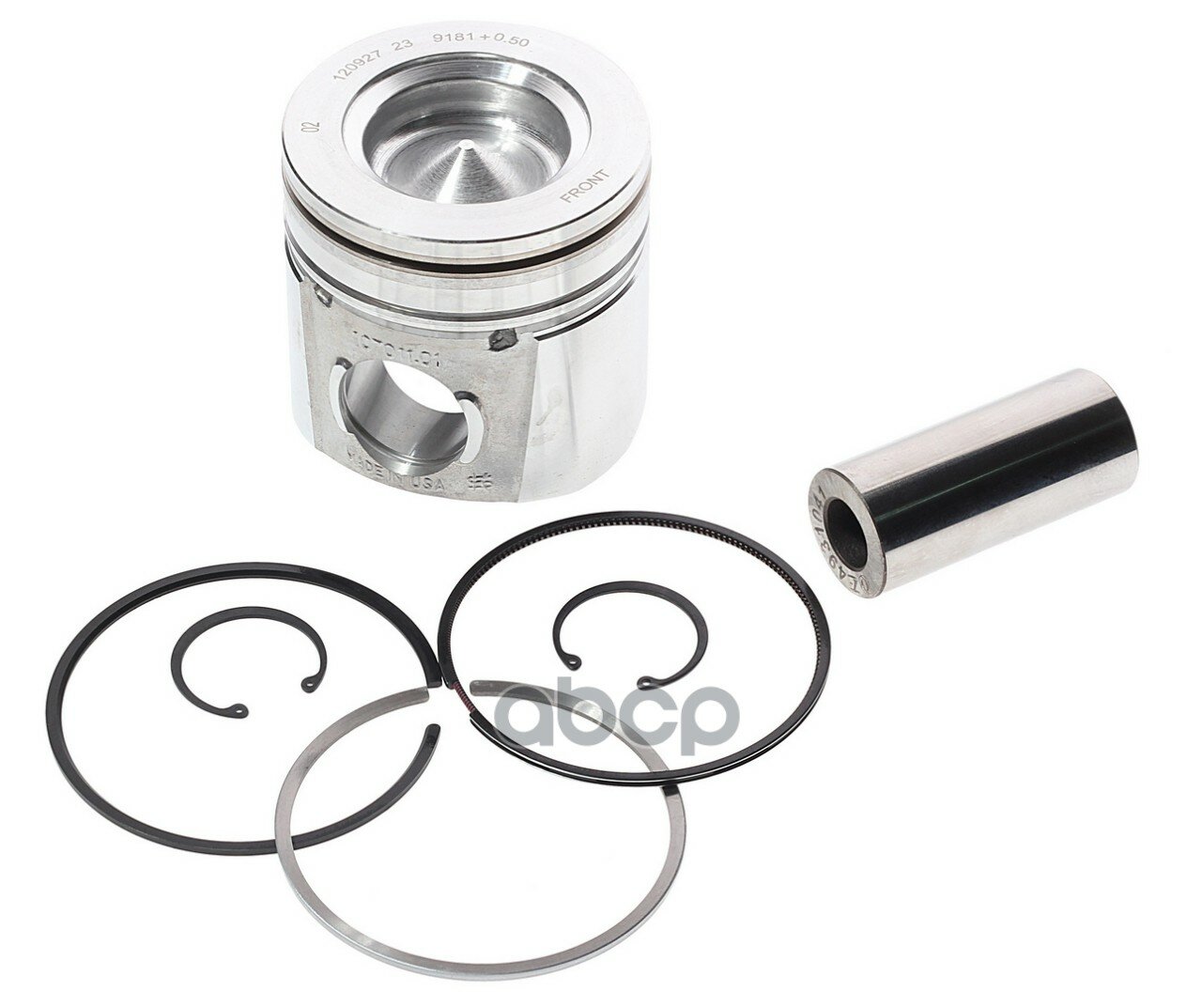 Поршень двигателя КАМАЗ, ПАЗ дв. CUMMINS ISBe, ISDe с кольцами в сборе d+0.5 MOVELEX MOVELEX арт. 4955642-MX