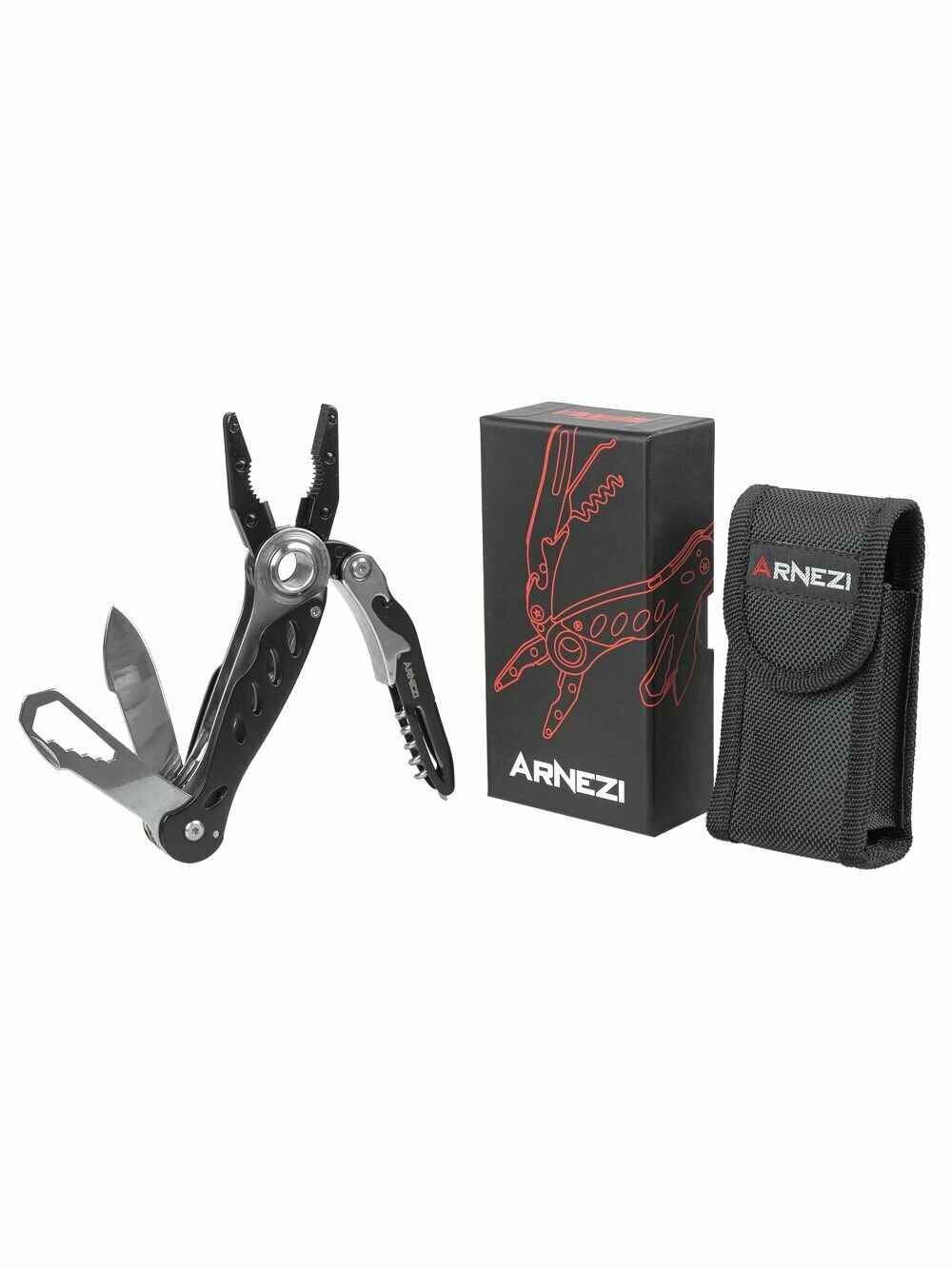 Мультитул с плоскогубцами тактический Stinger 9в1 ARNEZI R5010156