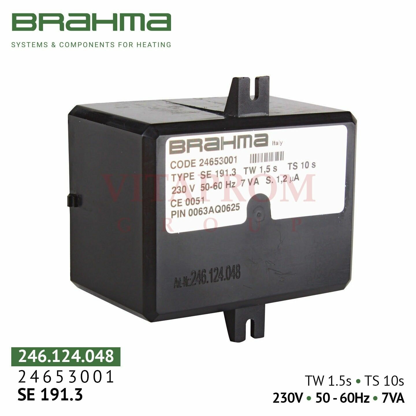 Блок управления горением Brahma SE191.3, 24653001