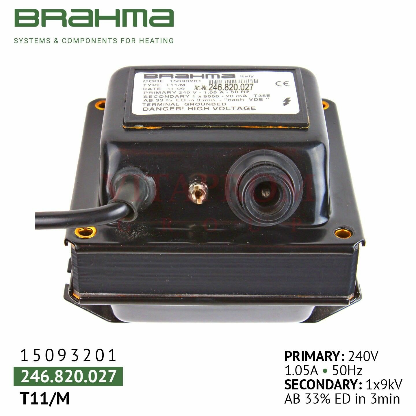 Трансформатор Brahma T11/M, 15093201 — фото 1