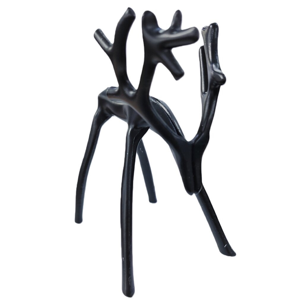 Reindeer statue, resin deer sculpture, Christmas desktop decorations, modern European Approachs decoration, suitable for mantel, fireplaces, living room, bedroom