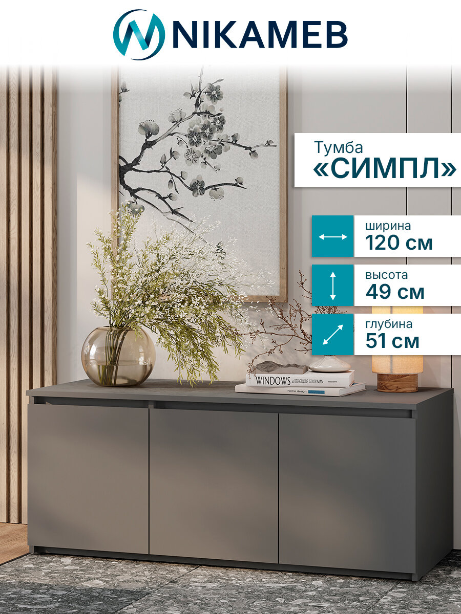 Тумба под телевизор напольная Симпл ТБ-18
