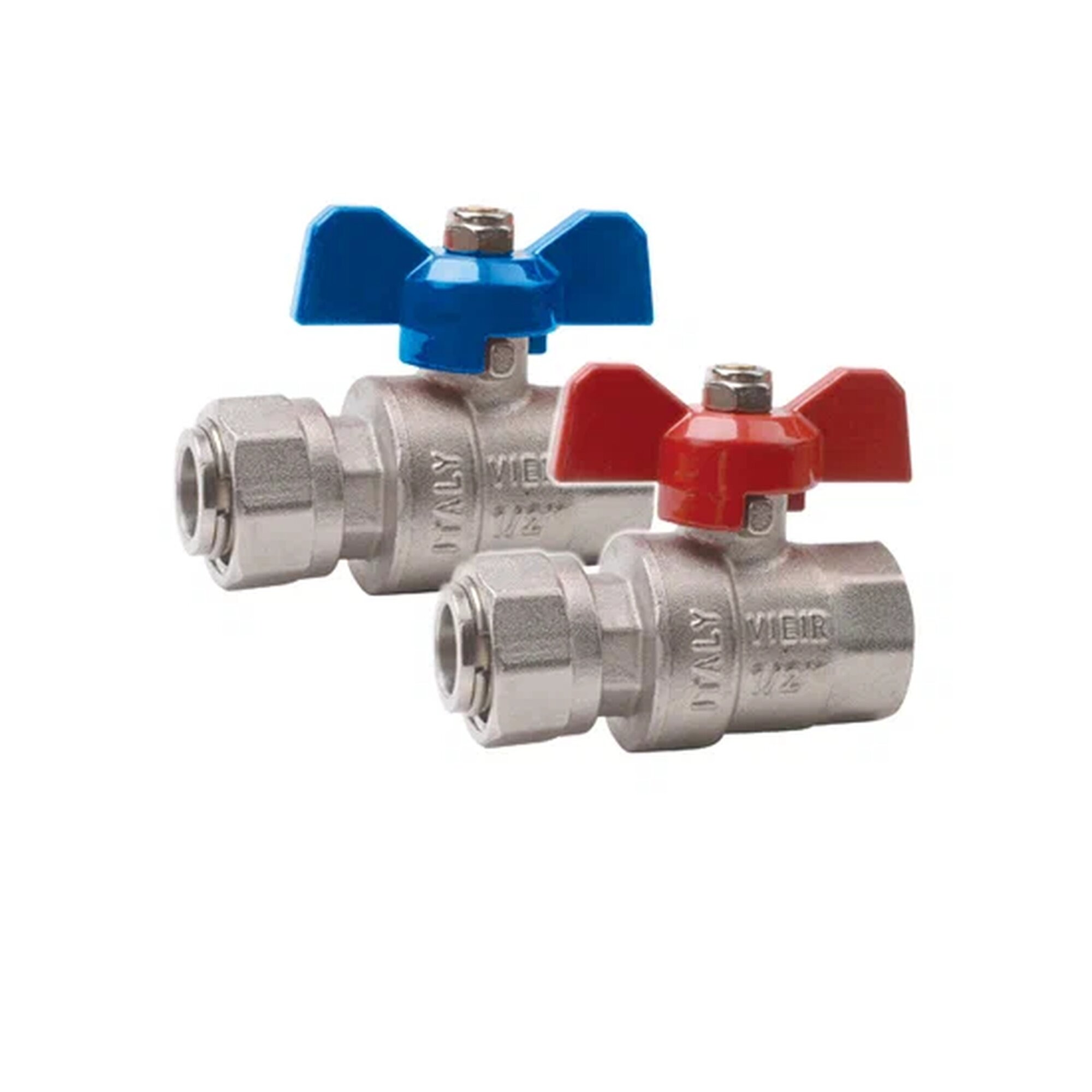 Кран шаровой прямой с накидной гайкой 1"x1"(Ду 25х25) пара, VERS55, VIEIR