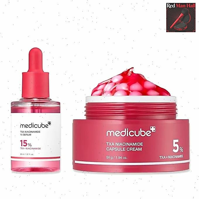 Medicube & Care Duo: + 15% сияющая сыворотка для лица и TXA+крем с капсулами ниацинамида