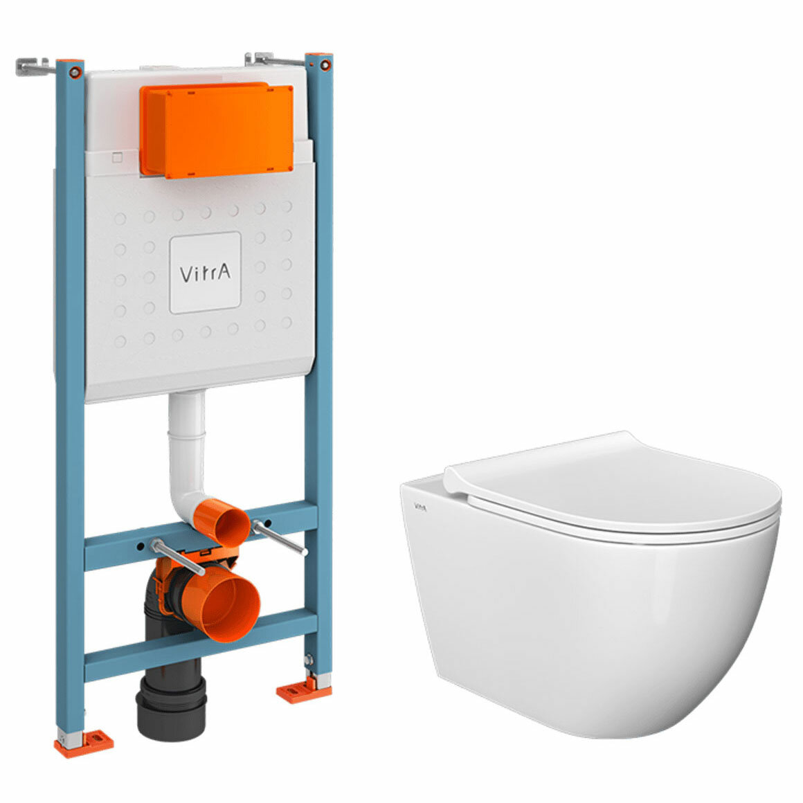 Унитаз с инсталляцией Vitra Mia Round 9873B003-7205